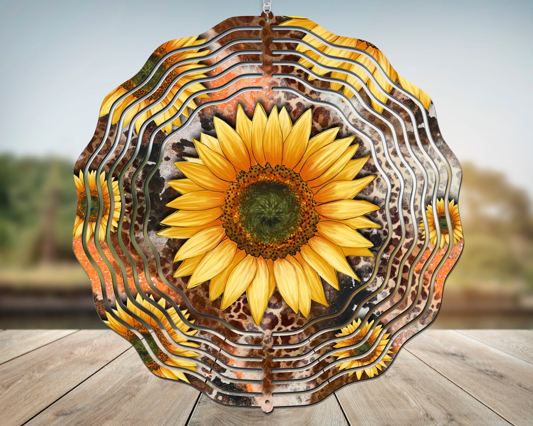 Western Sunflower Wind Spinner Png, Wind Spinner Png, Sunflower Wind ...