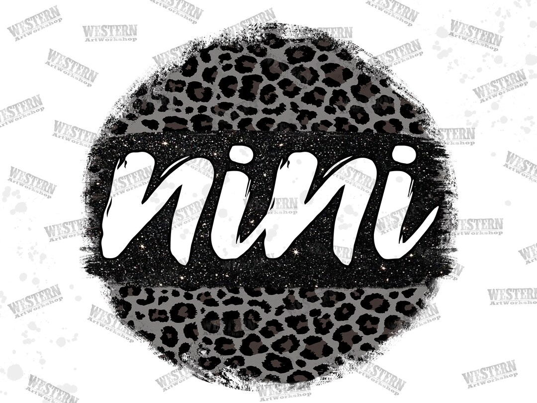 Black Leopard Nini Png, Aunt Sublimation Png, Nini Png, Mother Day Png ...
