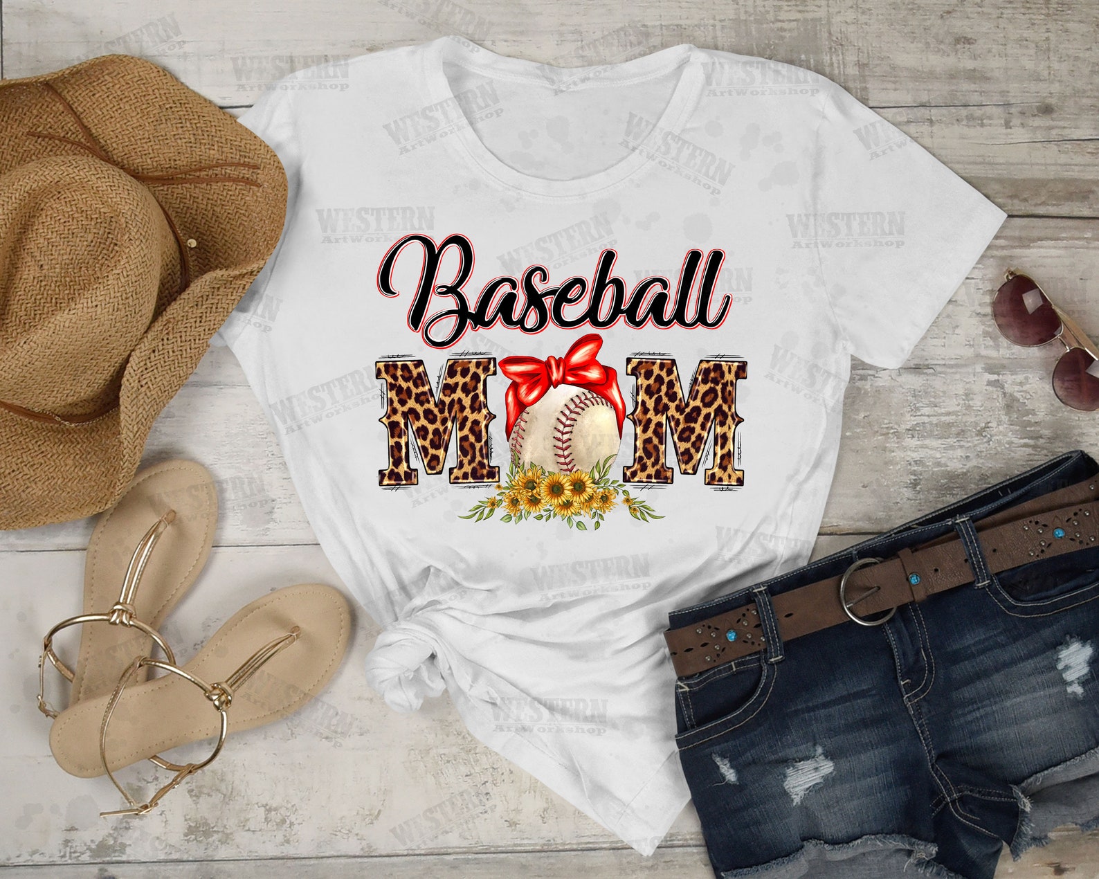 Baseball Leopard Mom Design Png Digital Download Pngsports - Etsy
