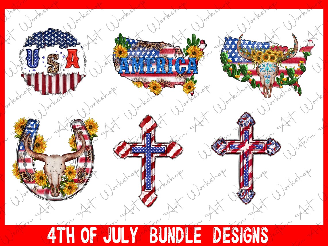 Western 4th of July Mega Bundle Png 4th of July Png Set of - Etsy