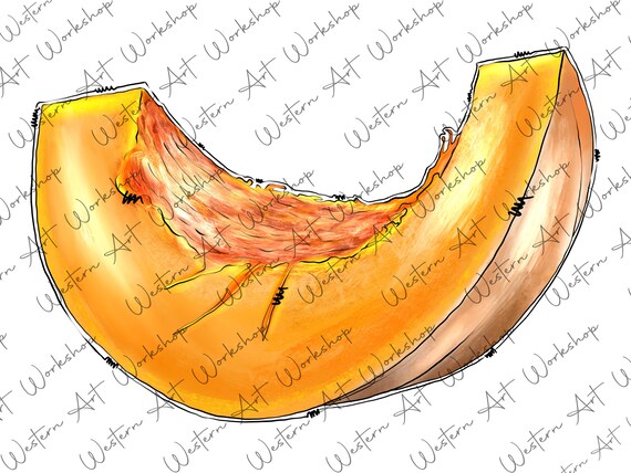 Pumpkin Slice Png Watercolor Pumpkin Png Fall PNG Instant - Etsy