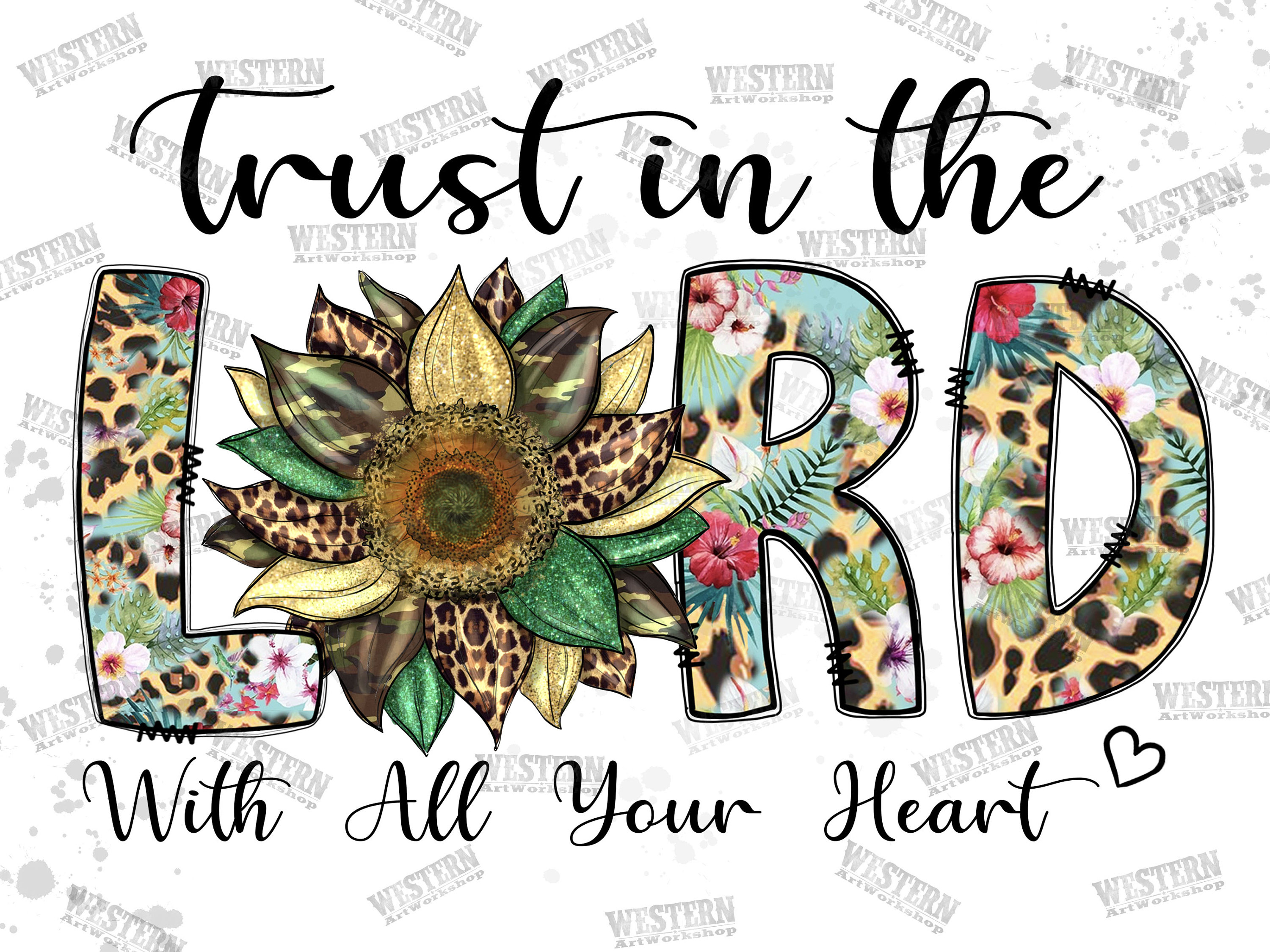 Trust in the Lord Png Sunflower Png Trust in the Lord - Etsy