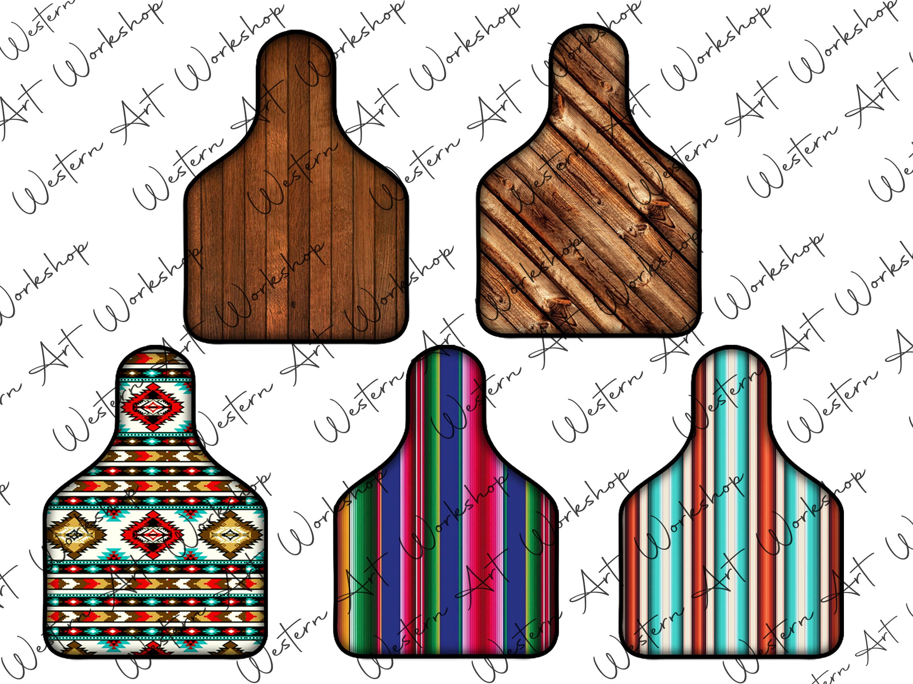 20 Cowhide Leopard Western Cow Tag Png Western Cow Tag Png - Etsy