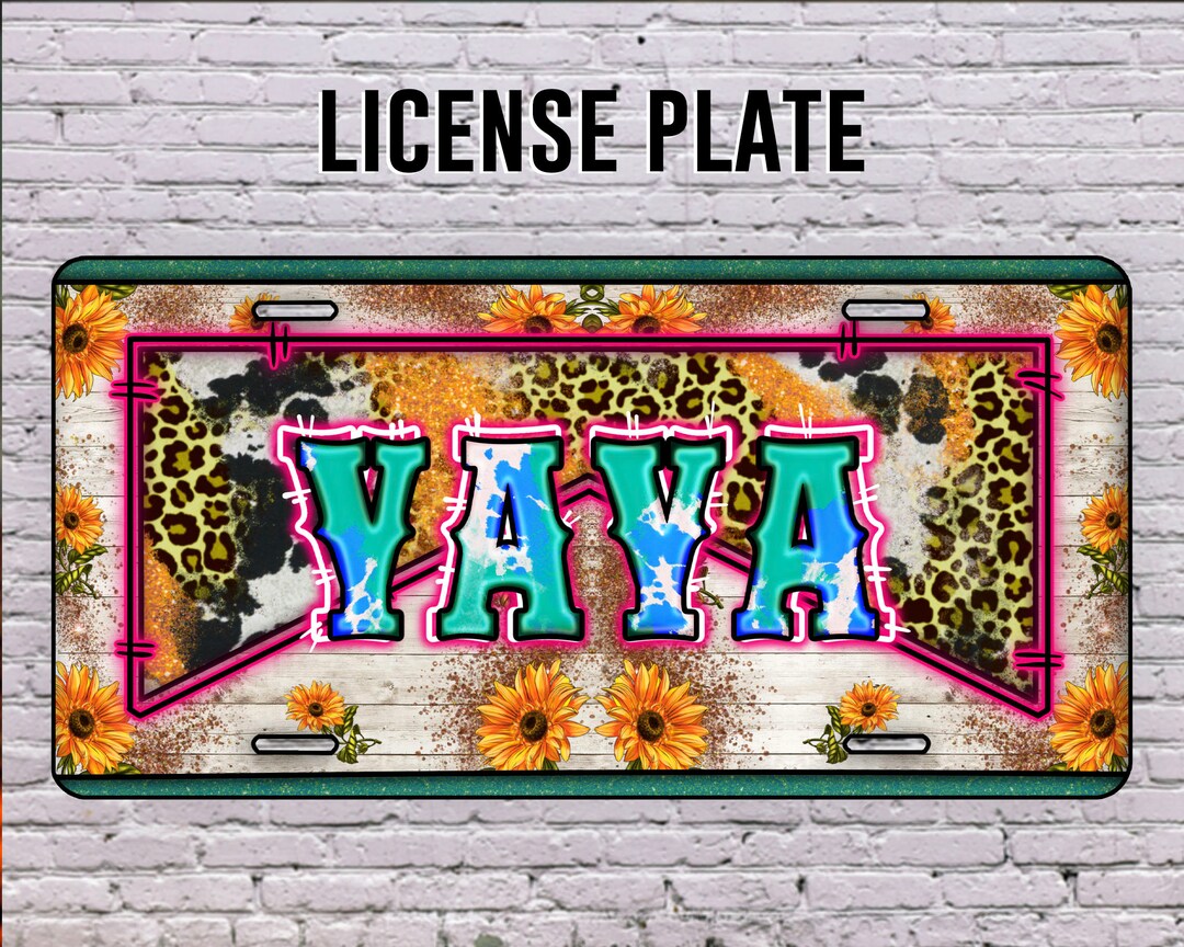 Western Yaya License Plate Png, Western Design Png, Yaya License Plate ...
