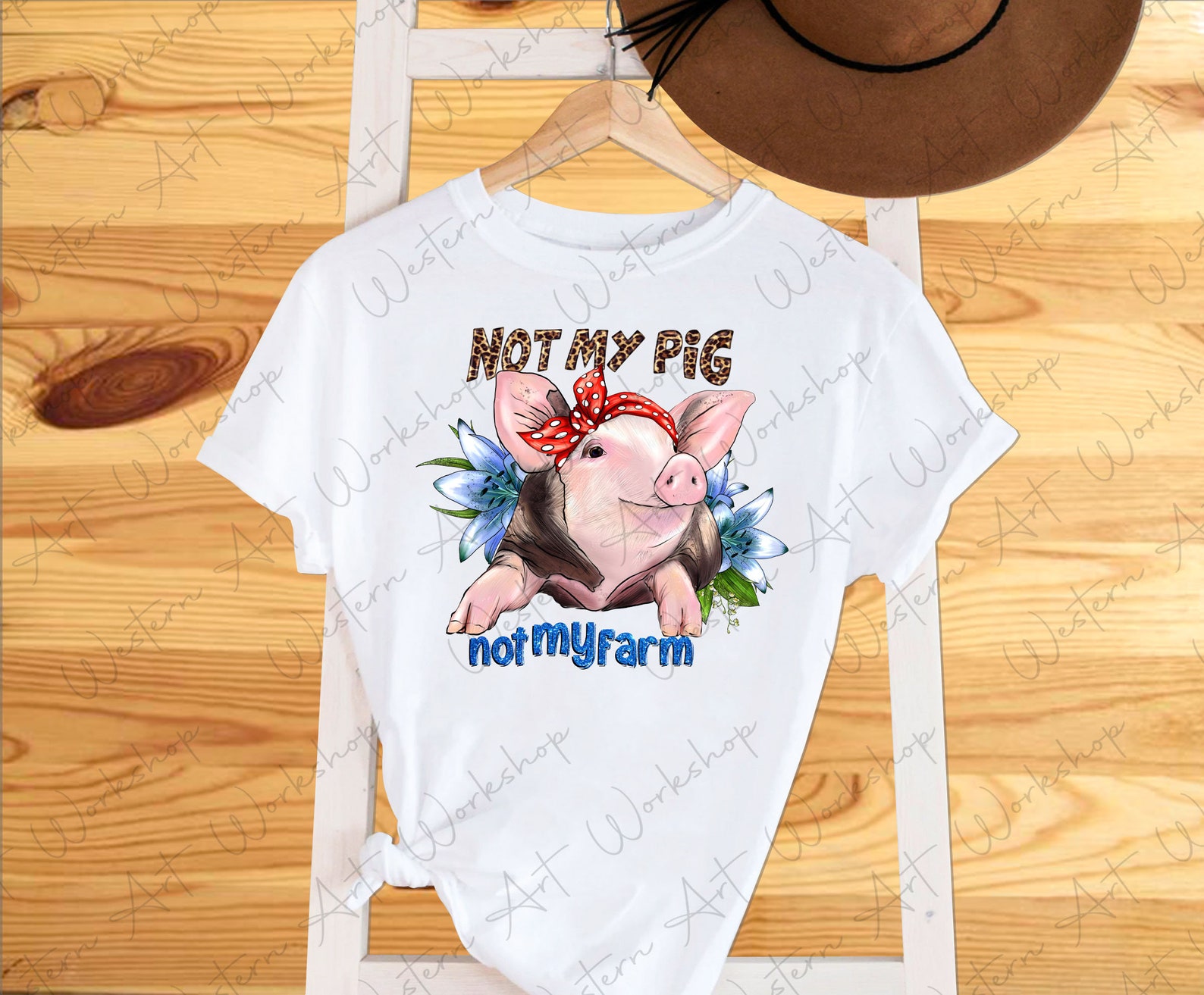 Not My Pig Not My Farm Pig Png Western Pig Png Farm Pig Png - Etsy