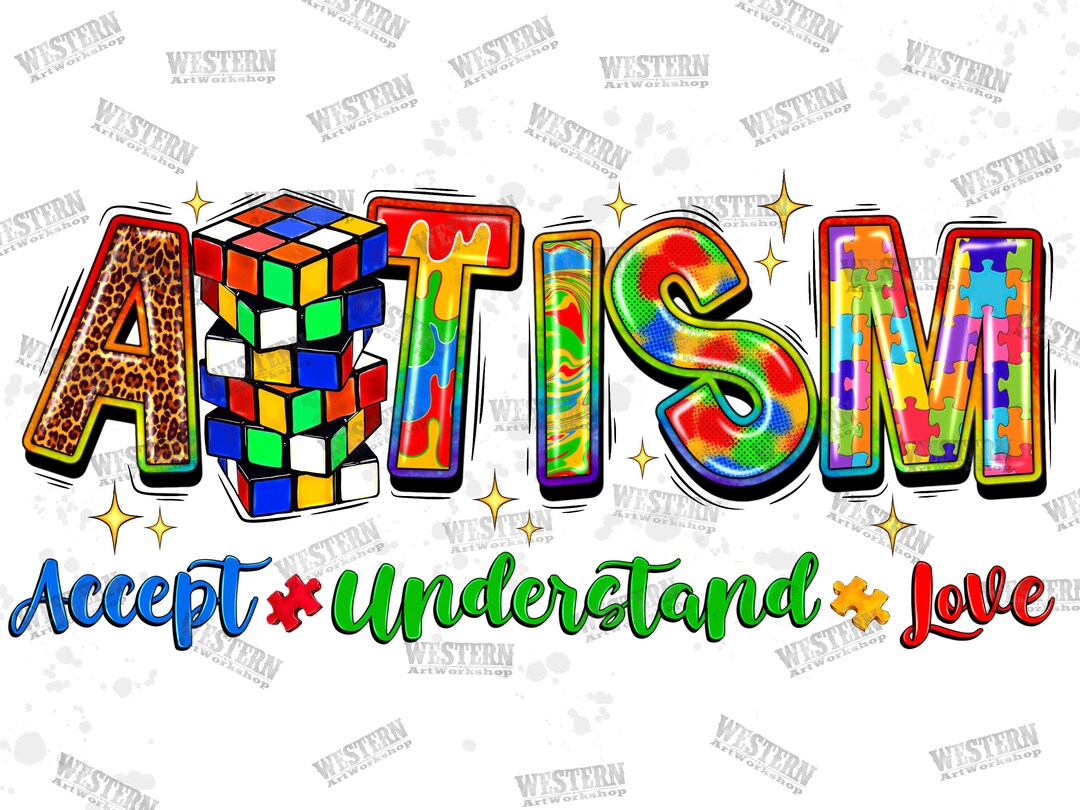 Autism Accept Understand Love Png Sublimation Design Download, Autism ...