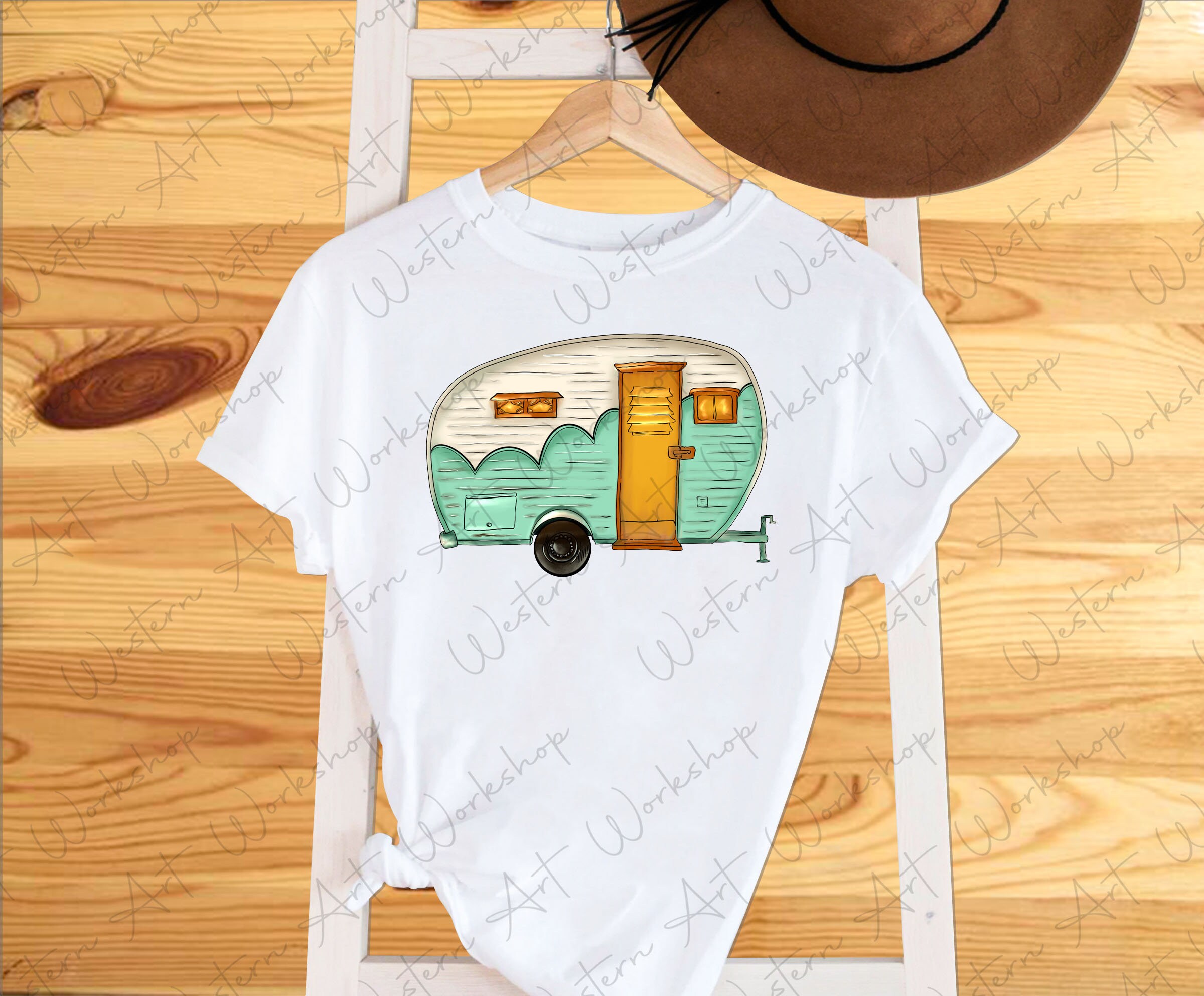 Watercolor Caravan Png Western Caravan Png Caravan Png Camp - Etsy