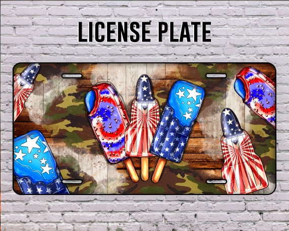 Ice Cream American License Plate Png Ice Cream License Plate - Etsy