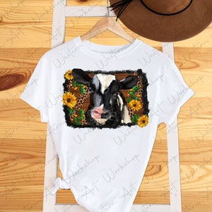 Holstein Cow Background PNG Sublimation Design, Holstein Png ...