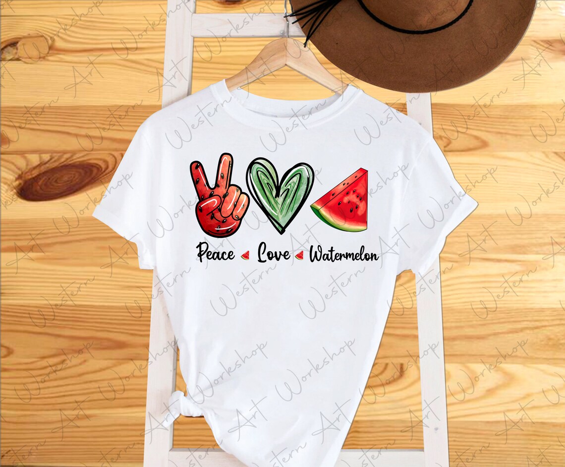 Peace Love Watermelon Png Watermelon Png Summer Png Peace - Etsy