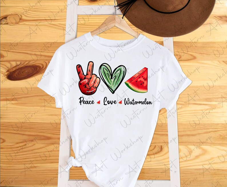 Peace Love Watermelon Png Watermelon Png Summer Png Peace - Etsy