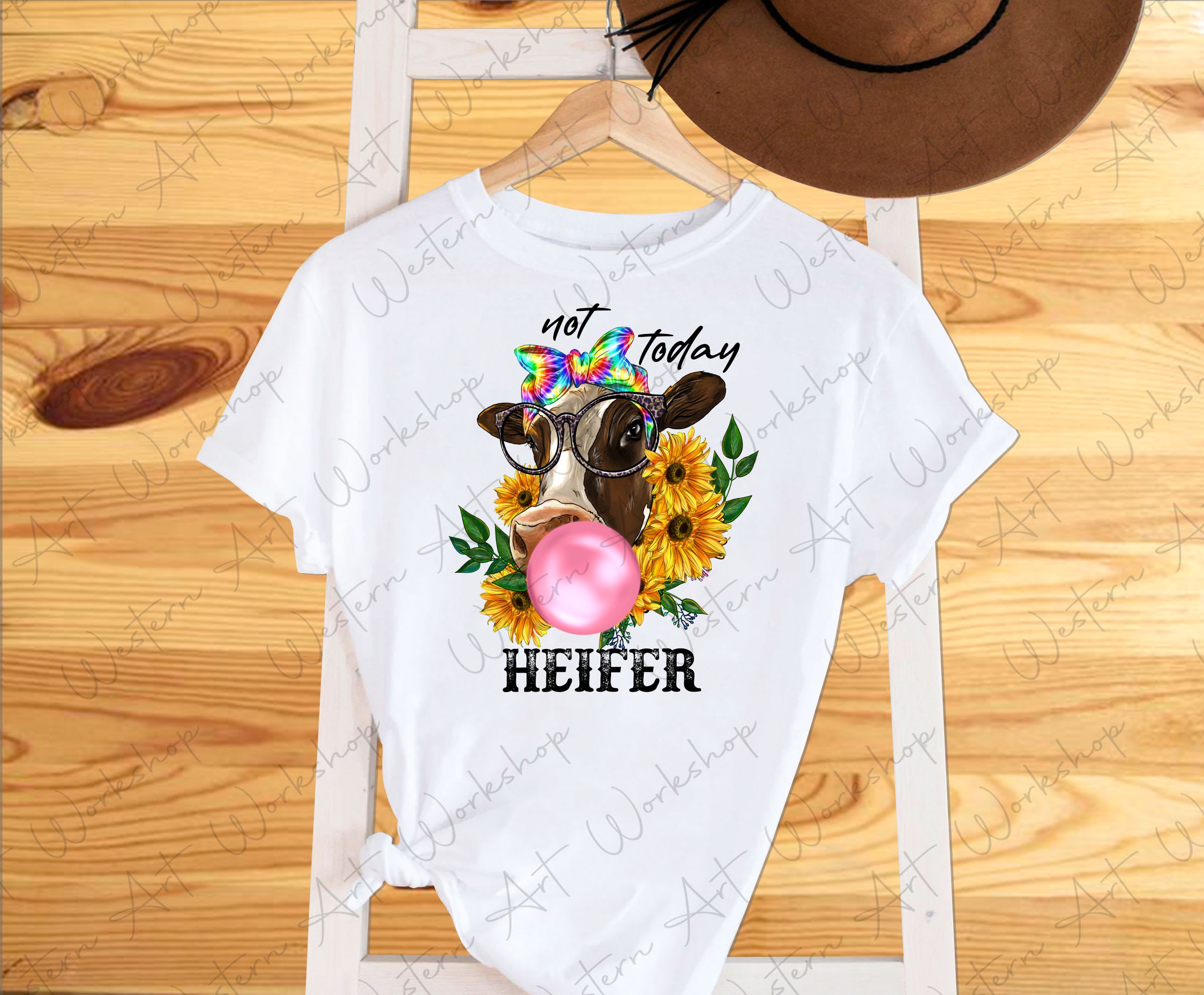 Not Today Heifer Png Western Not Today Heifer Png Sublimation - Etsy