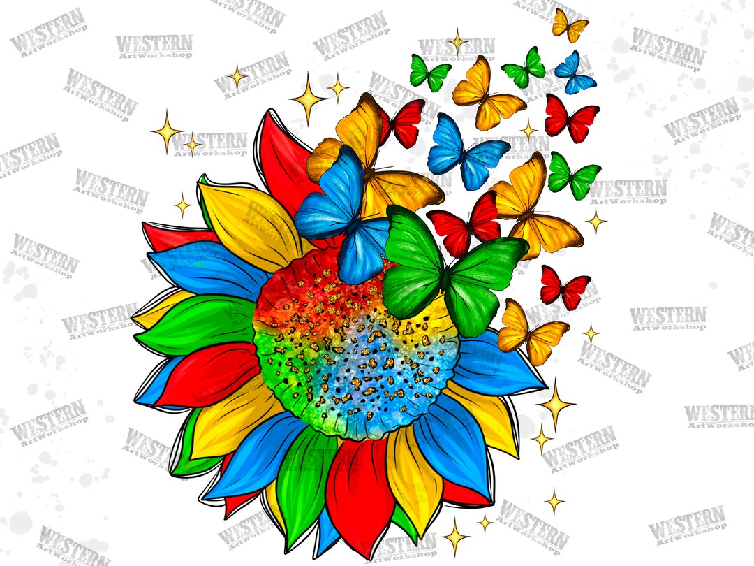 Autism Sunflower PNG, Autism Awareness, Autism Mom, Au-some Sublimation ...