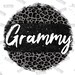 Black Leopard Grammy Png, Grammy Sublimation Png, Grammy Png, Grammy ...
