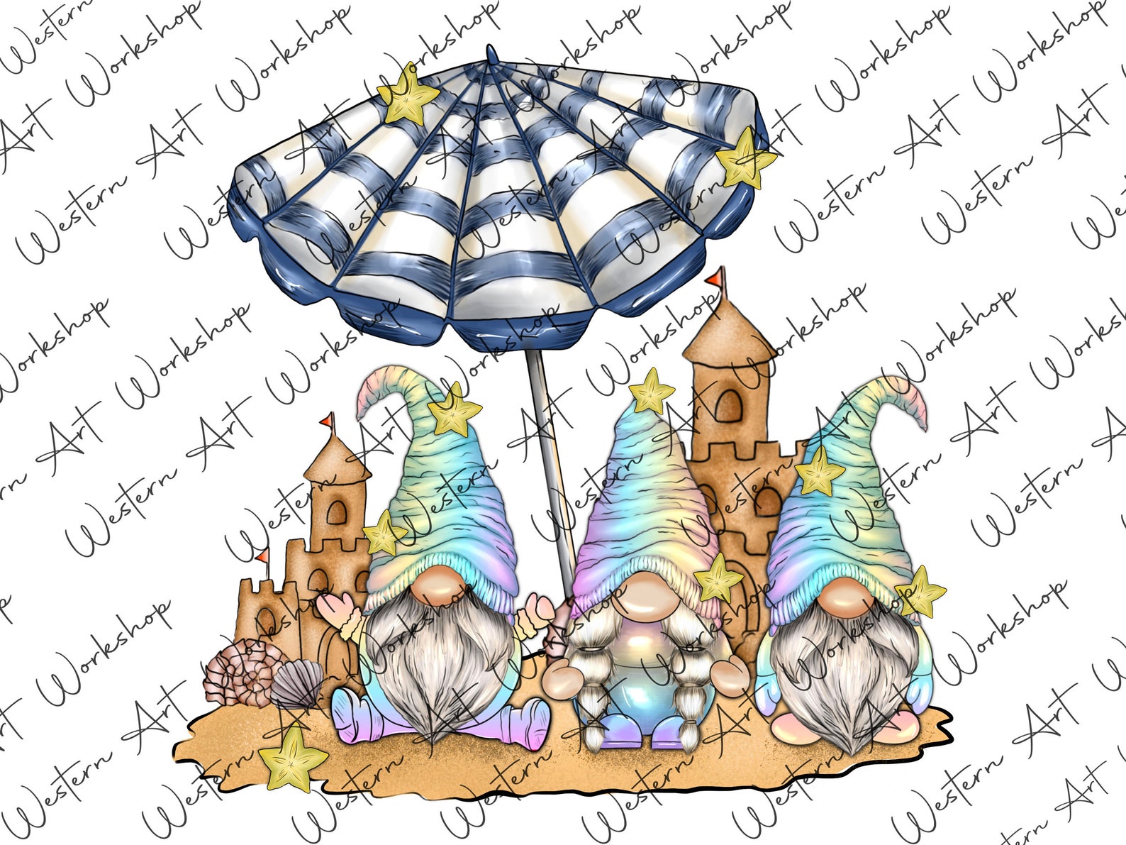 Beach Gnomes PNG Summer Gnomes Gnome Decal Beach Gnome | Etsy