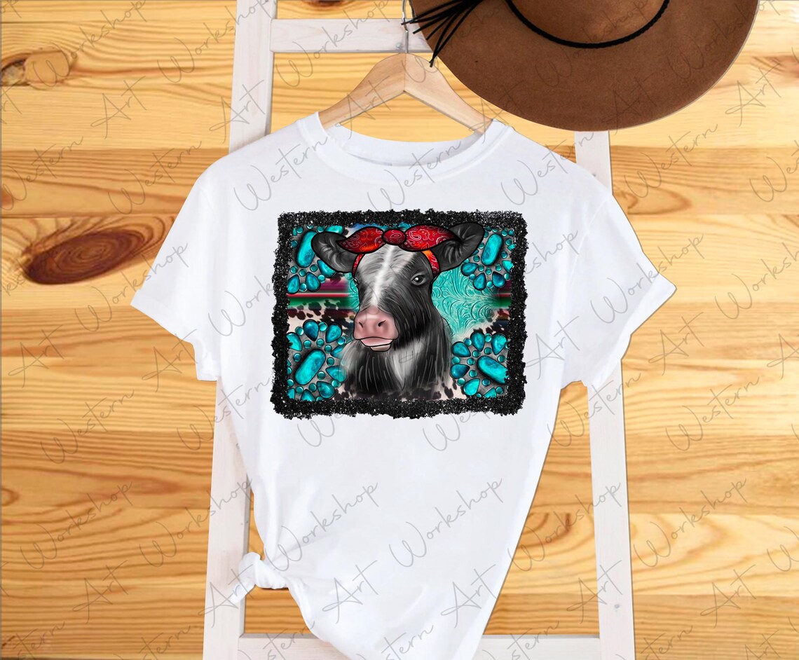 Cowhide Wood Barn Turquoise Background Calf Png Baby Calf - Etsy