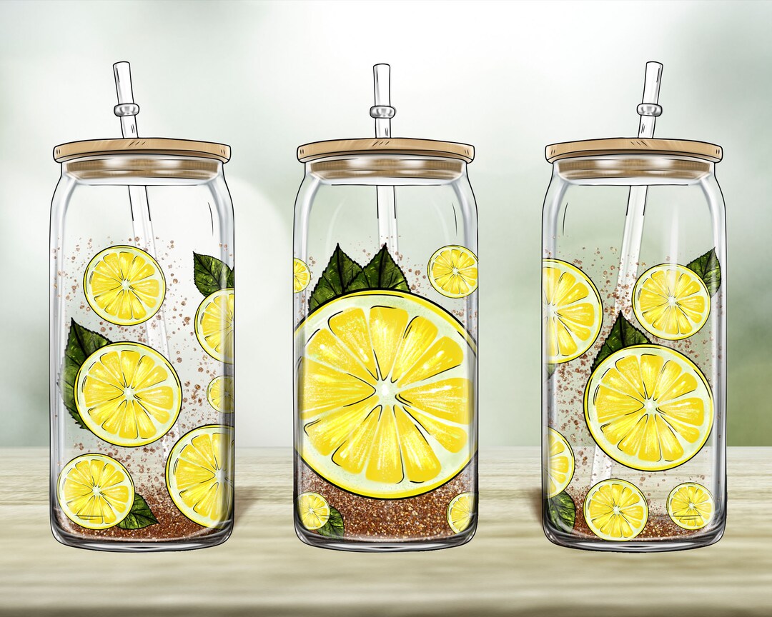 Lemon Mint 16oz Libbey Glass Png, 16oz Libbey Cup, Libbey Cup Png ...