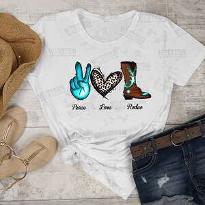 Peace Love Rodeo Png, Western Boots Png, Rodeo Png, Western Png ...