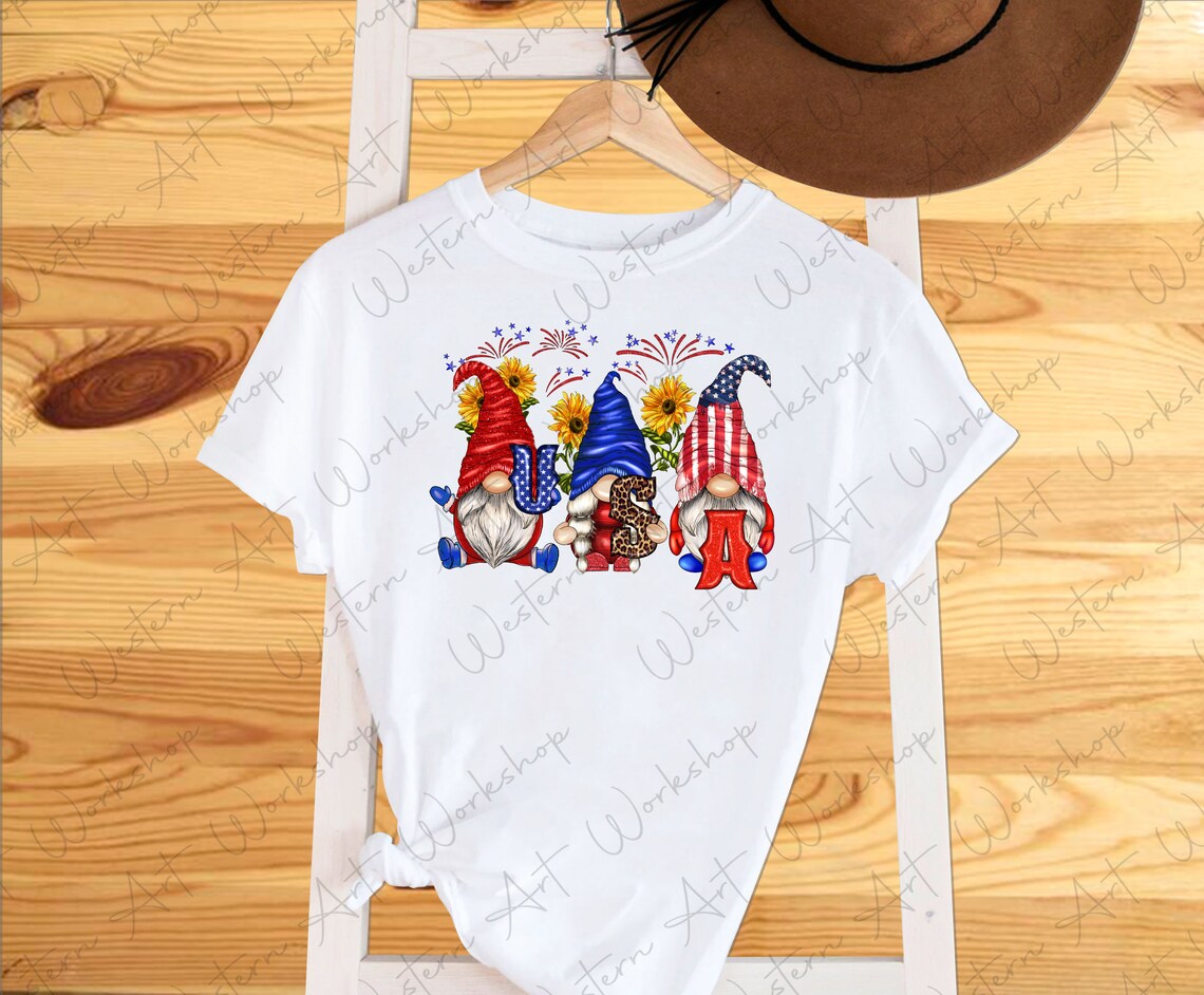 4th of July Gnome Png America Independence Day Gnome Png - Etsy