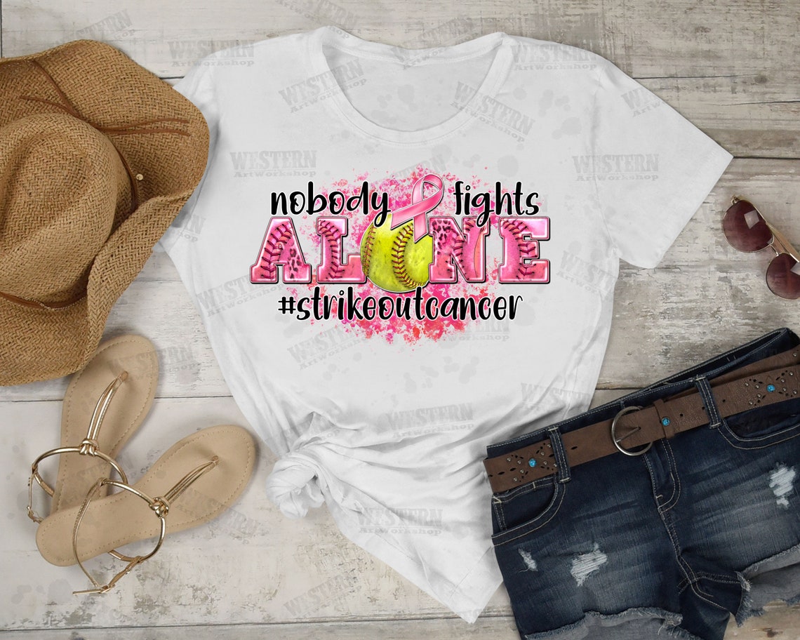 Breast Cancer Softball Sublimation PNG File Sublimation - Etsy
