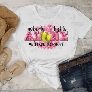 Breast Cancer Softball Sublimation PNG File, Sublimation Designs, DTG ...