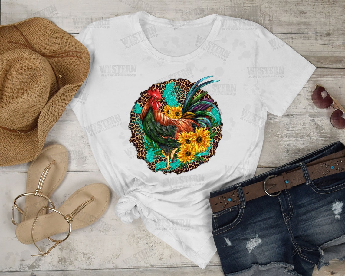 Western Leopard Rooster Png Rooster Png Western Rooster Png - Etsy