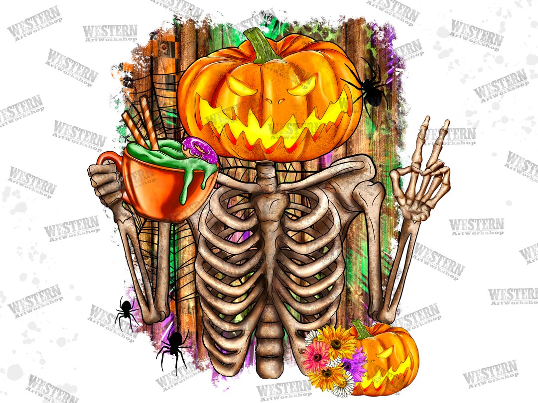 Halloween Pumpkin Skeleton Png,skeleton in Pumpkin Halloween Png,funny ...