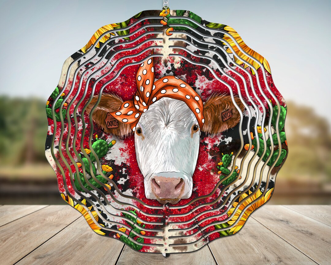 Western Simmental Wind Spinner Png ,wind Spinner Png, Cow Wind Spinner ...