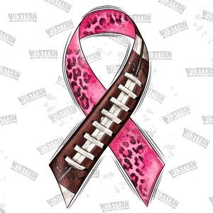 Breast Cancer Ribbon American Football Png Sublimation Design - Etsy