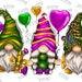 Mardi Gras Gnomes Png Sublimation Designhappy Mardi Gras - Etsy