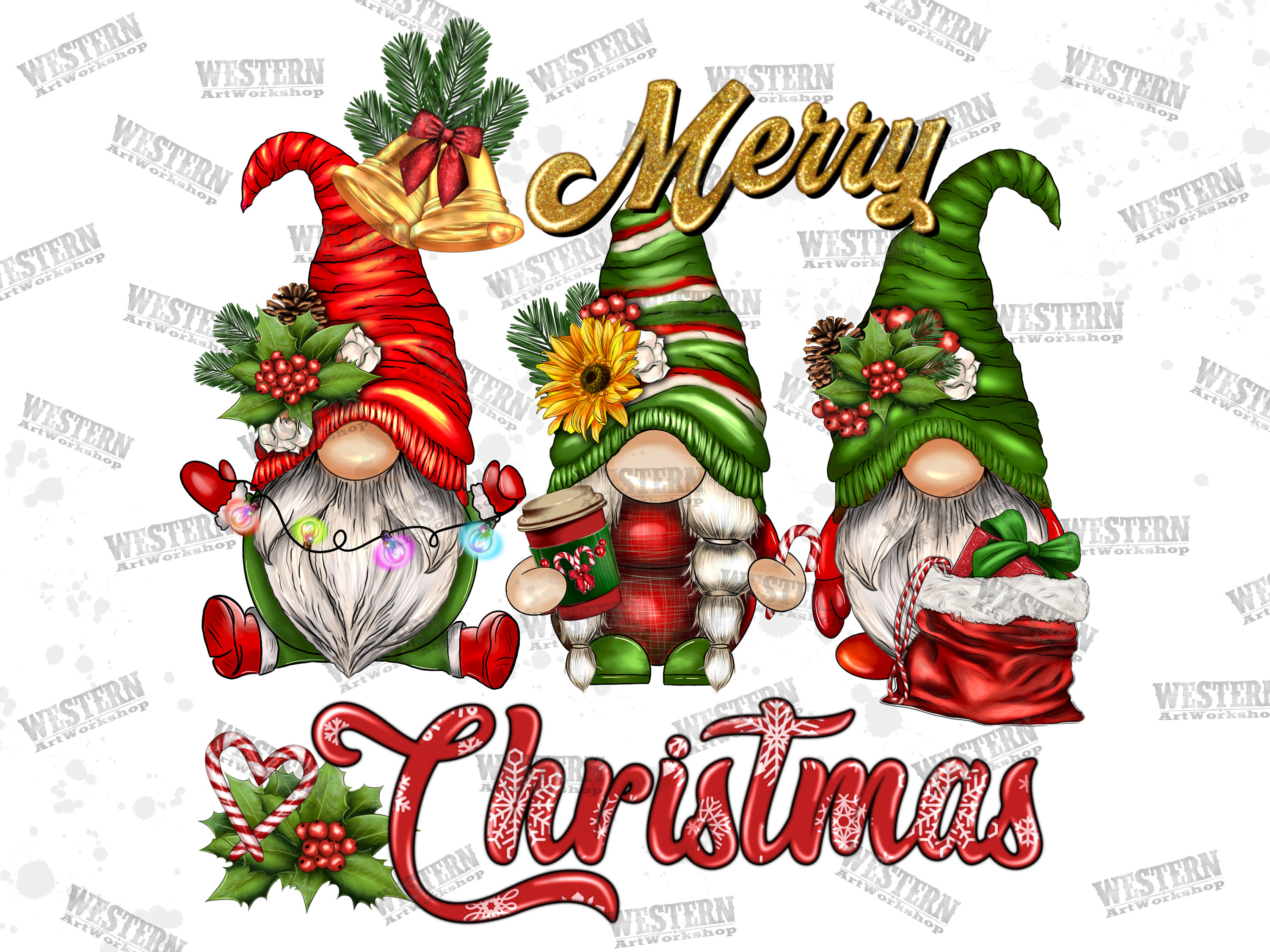 Merry Christmas Gnome Pngchristmas Gnomegnome Pngdigital - Etsy