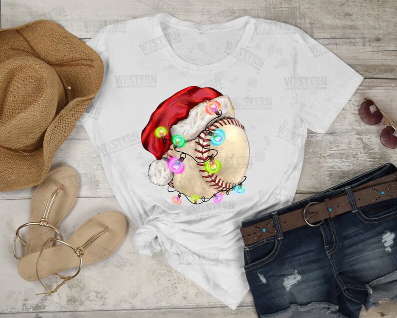 Christmas Baseball Ball Sublimation Png Baseball Christmas - Etsy