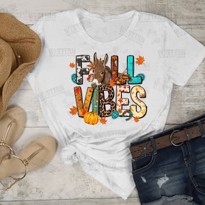 Fall Vibes Donkey Png Sublimation Design, Fall Png, Fall Vibes Png ...
