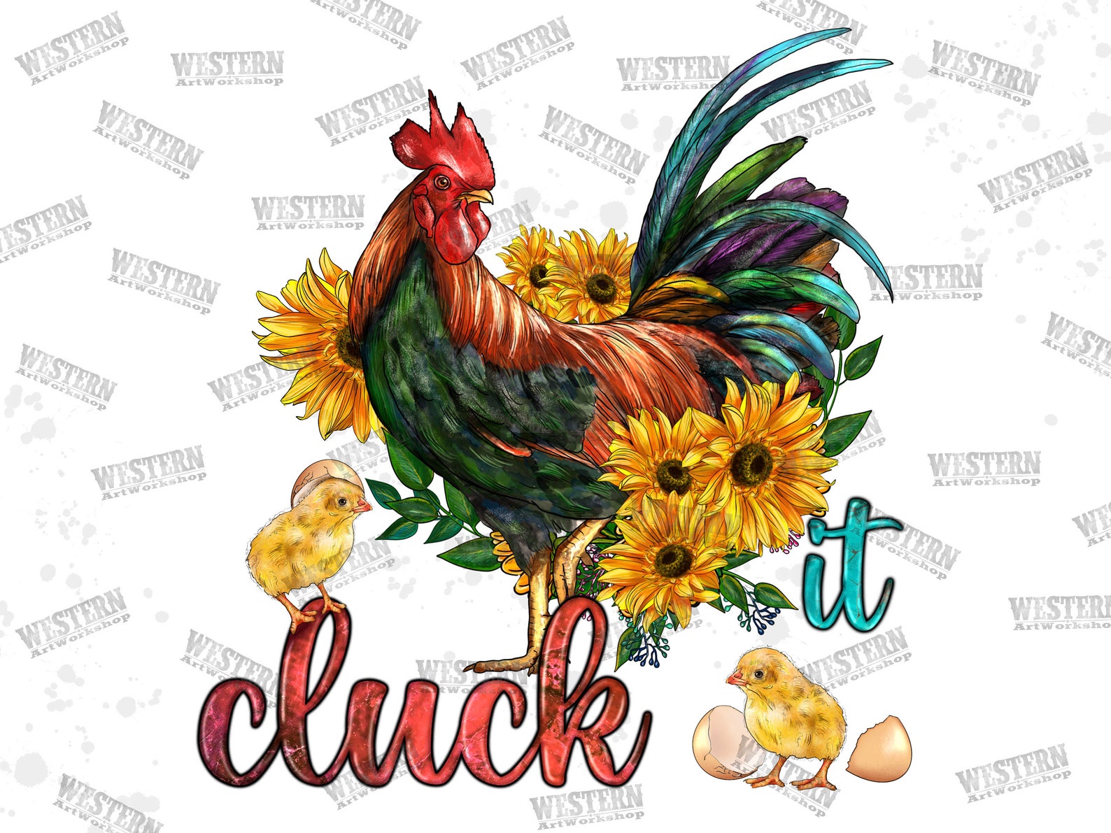 Cluck It Png Arm Rooster Png Coop Animal Png Rooster Png - Etsy