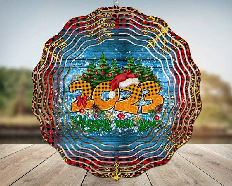 Christmas 2023 Wind Spinner Sublimation Design2023 Wind - Etsy