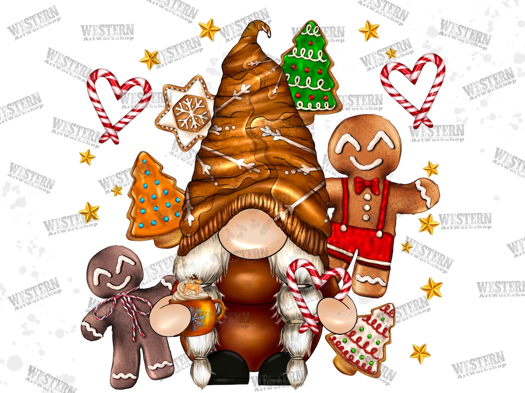 Gingerbread Gnome Png Sublimation Design, Christmas Gnomes Png ...