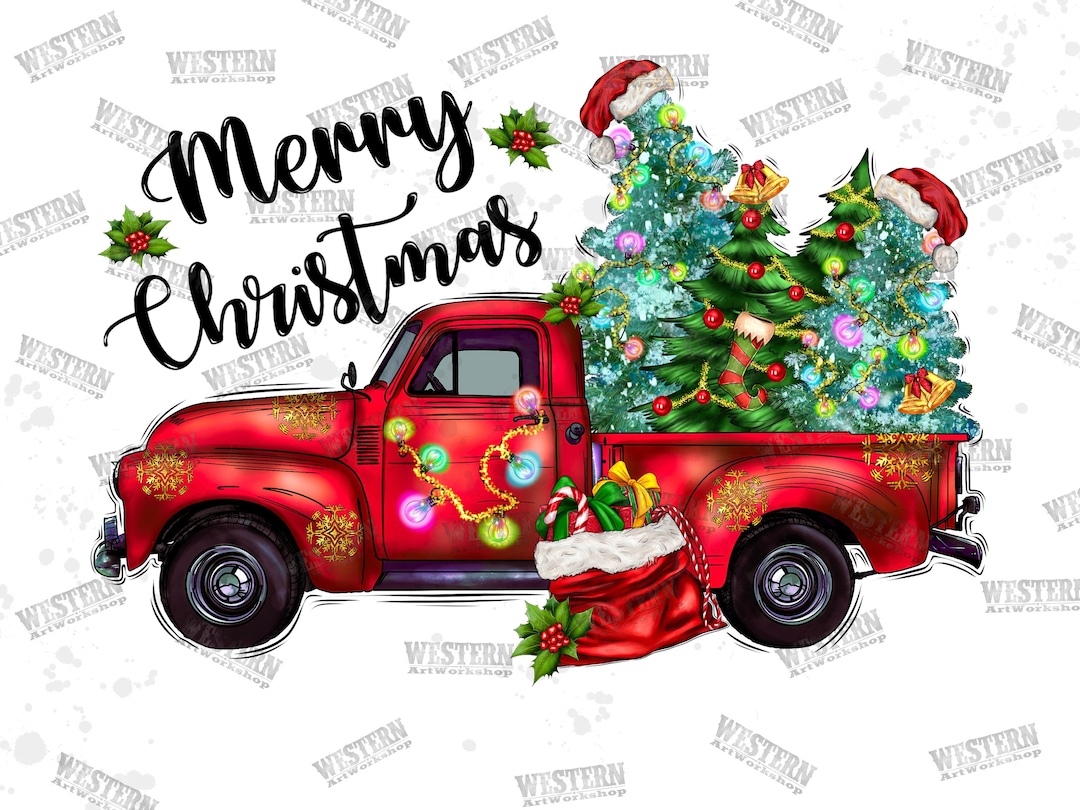 Merry Christmas Truck Png,merry Christmas Png,christmas Gift Png ...