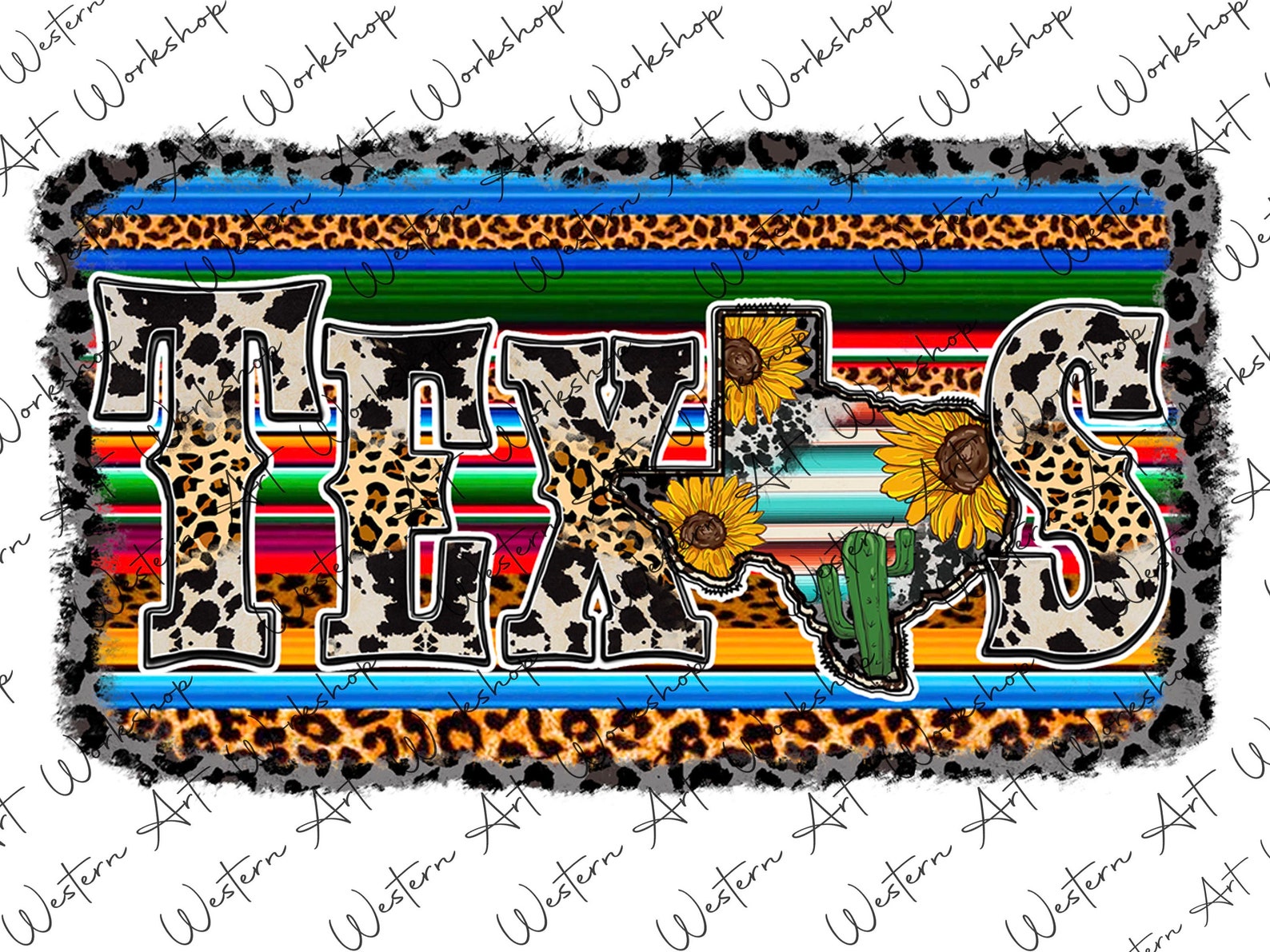 Western Texas Map Design Bundle Png Texas Map Bundle Map - Etsy