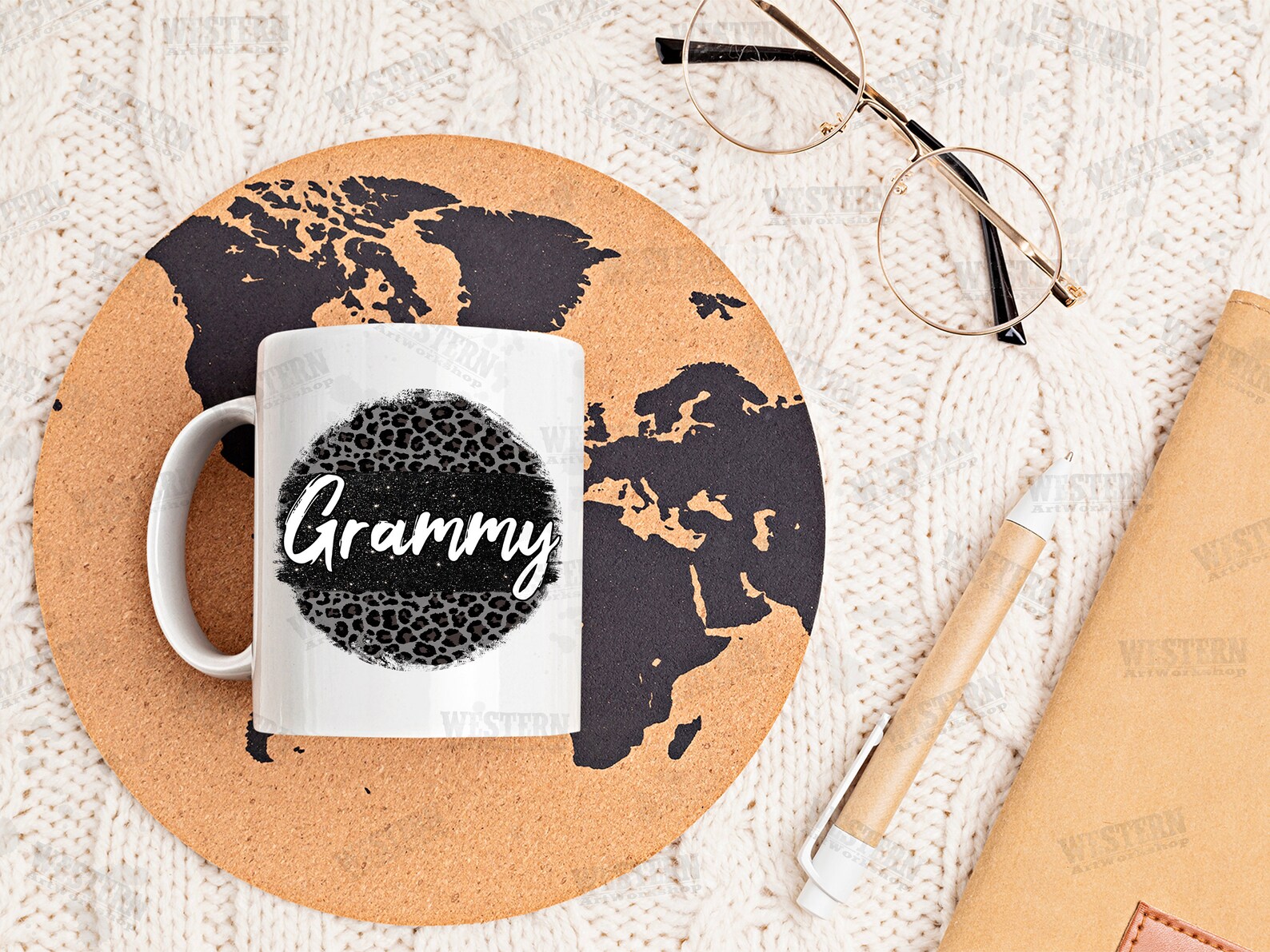 Black Leopard Grammy Png Grammy Sublimation Png Grammy Png - Etsy