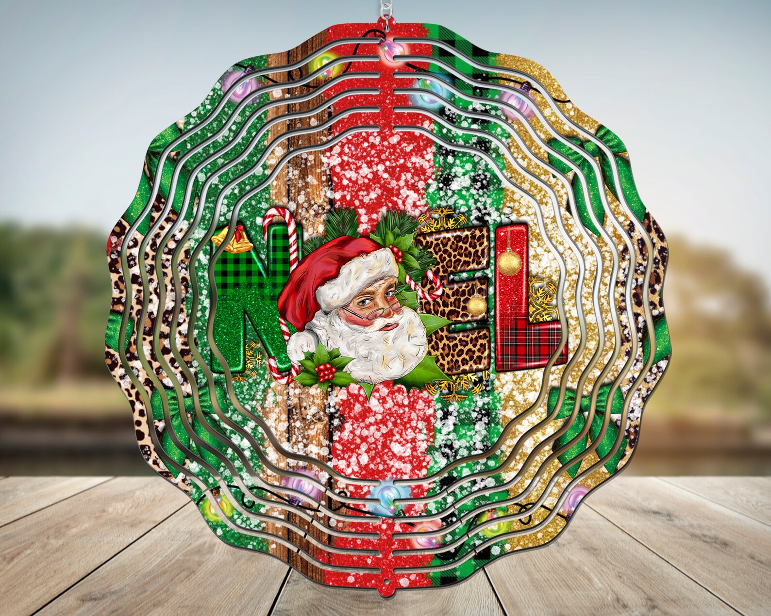 Christmas Santa Wind Spinner Sublimation Designchristmas Wind - Etsy