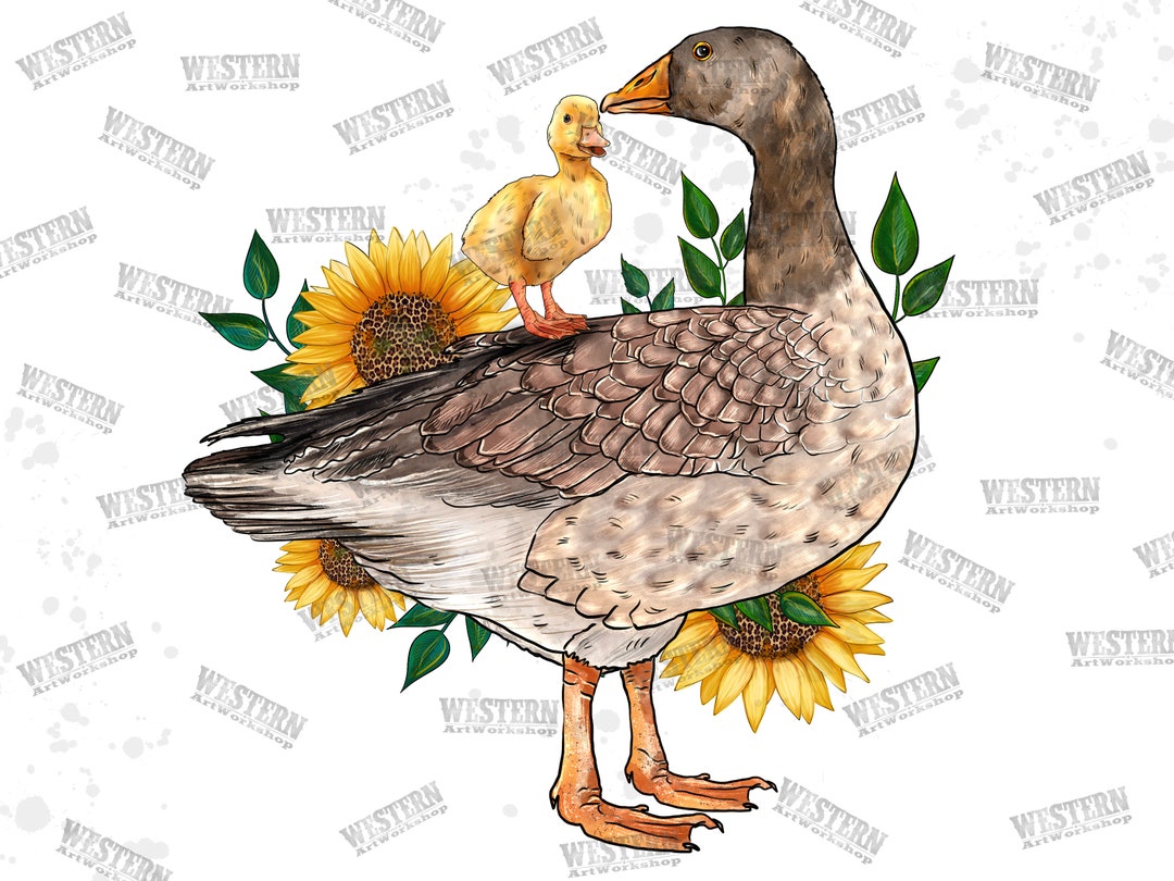 Sunflower Duck Sublimation Png, Baby Duck Png, Sunflower Png, Duck ...