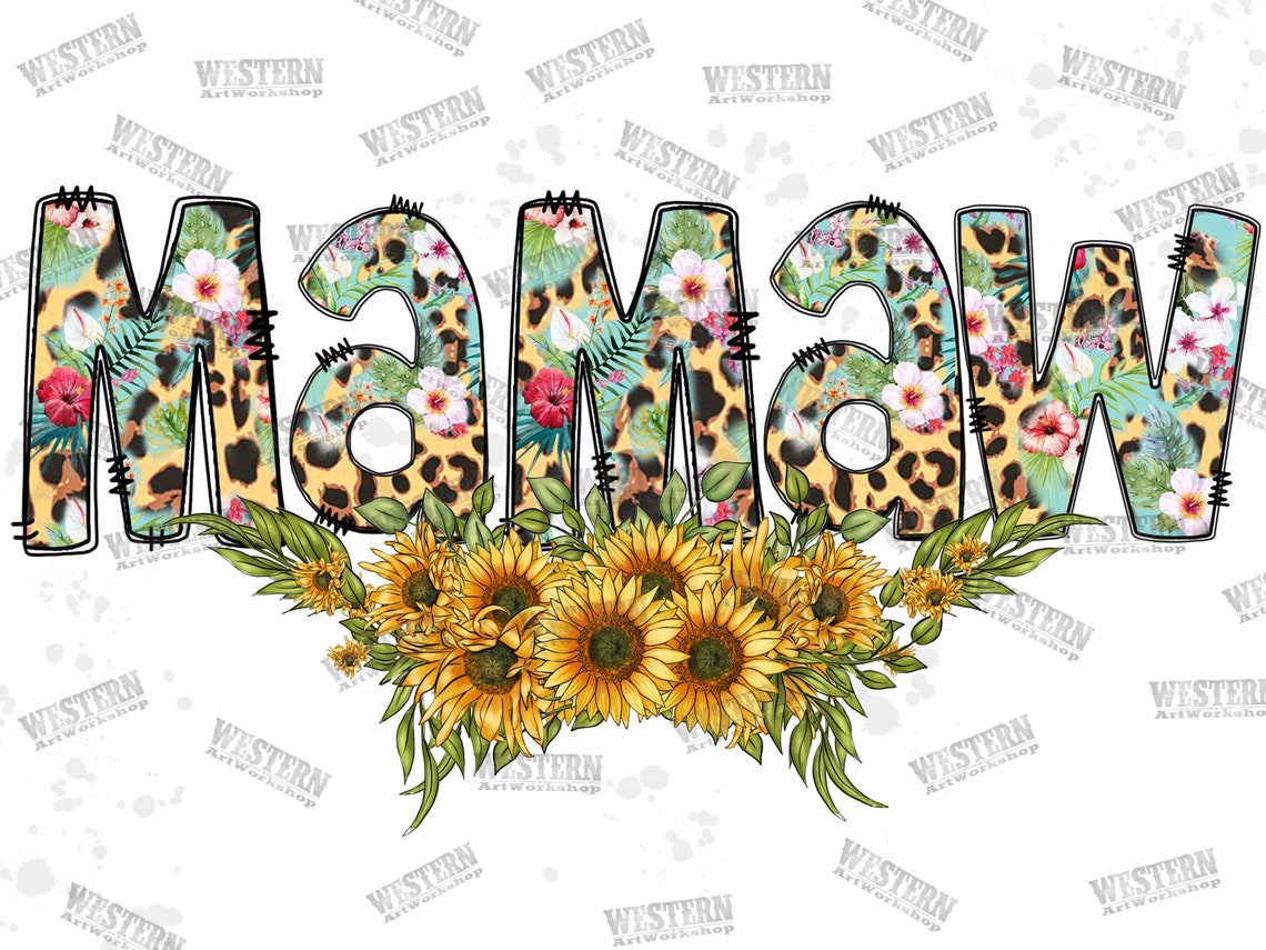 Mamaw Sublimation Png File Mamaw Png File Mamaw Leopard - Etsy