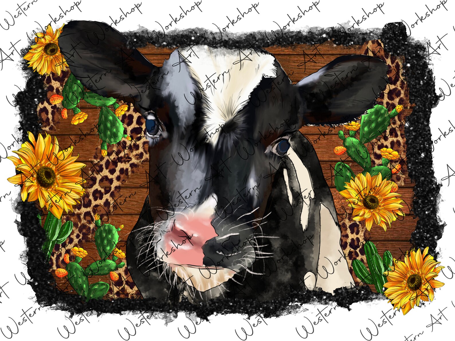 Holstein Cow Background PNG Sublimation Design Holstein Png - Etsy