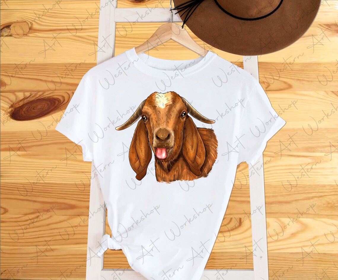Watercolor Goat Png Western Goat Png Goat Sublimation Goat - Etsy
