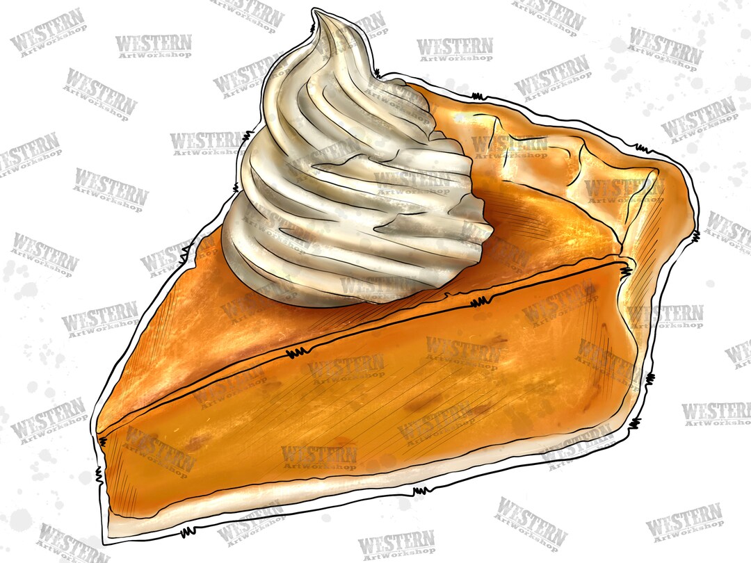 Pumpkin Pie Png Design, Hello Pumpkin PNG, Hand Drawing, Fall Favorites ...