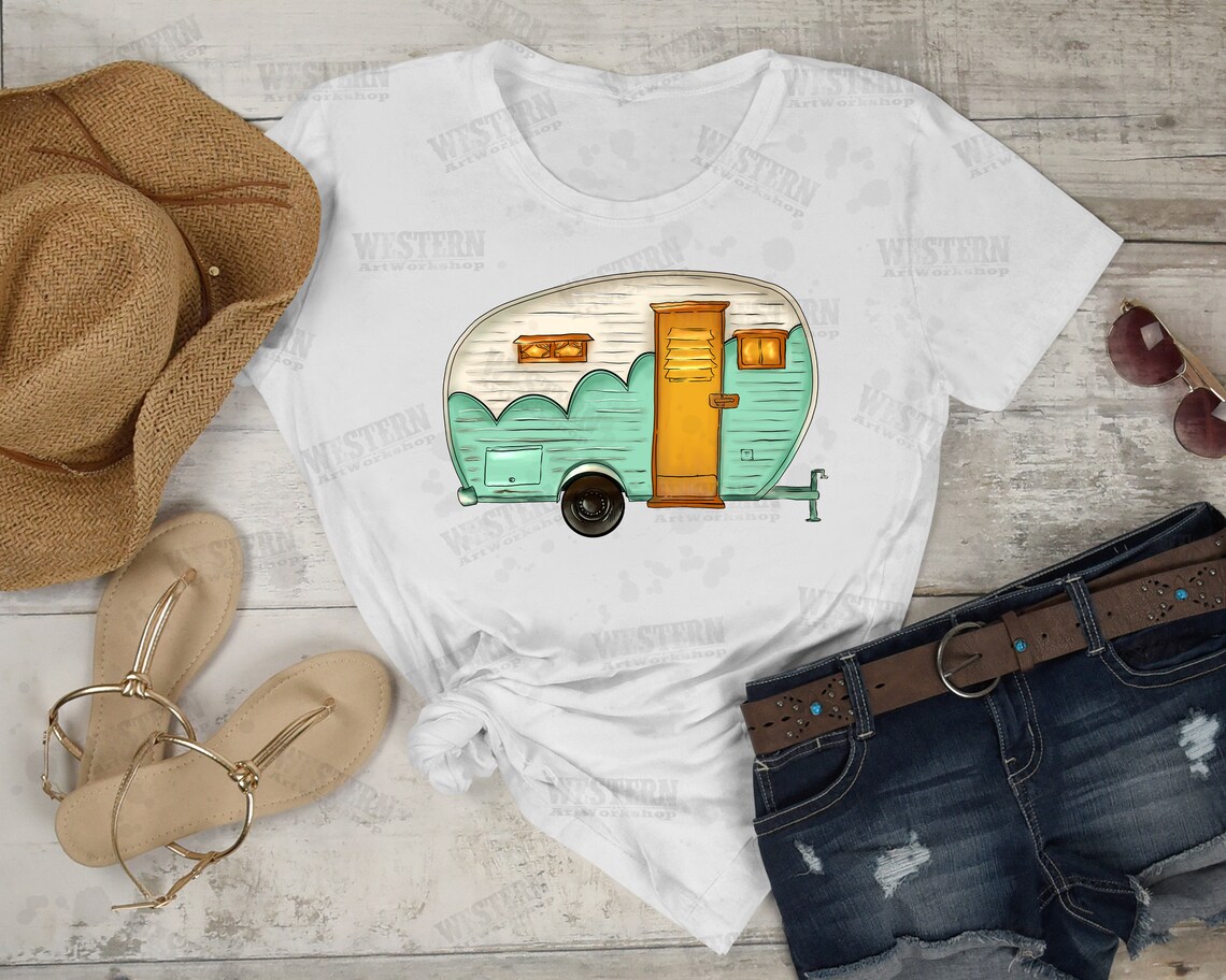 Watercolor Caravan Png Western Caravan Png Caravan Png Camp - Etsy