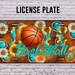 Love Basketball License Plate, Basketball License Plate Png, Daisy Png ...