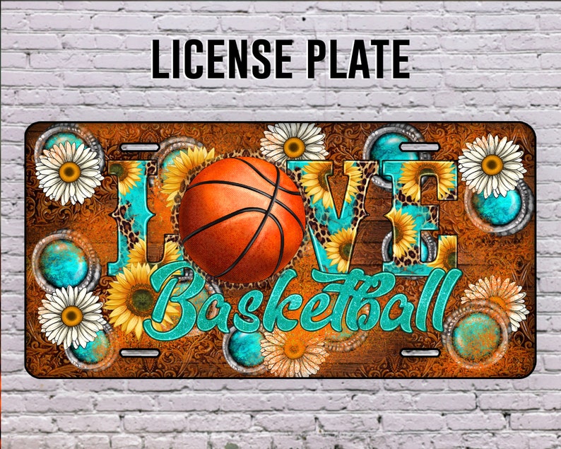 Love Basketball License Plate Basketball License Plate Png - Etsy