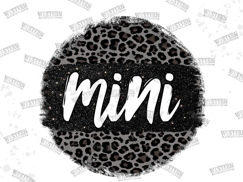 Black Leopard Mini Circle Png Mini Png Leopard Mini Png - Etsy
