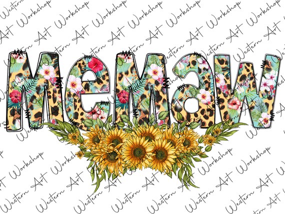 Memaw Sublimation Png File Memaw Png File Memaw Leopard - Etsy
